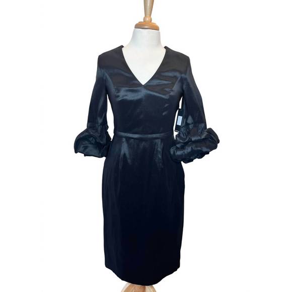Posh | Dresses | New Posh Womens Vneck Puff Sleeve Cocktail Dress In ...